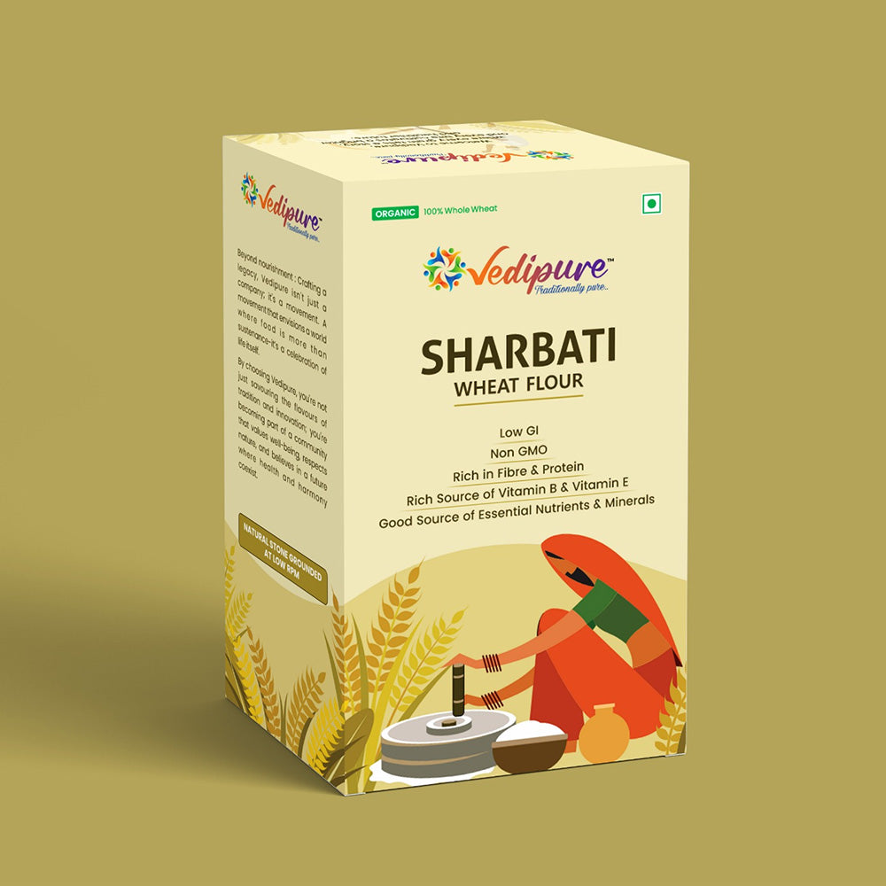 Sharbati Wheat Flour – vedipure